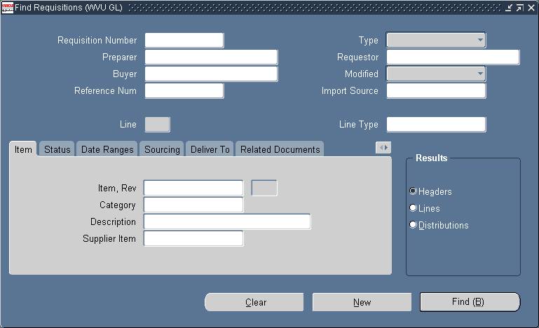 Cancelling a Requisition